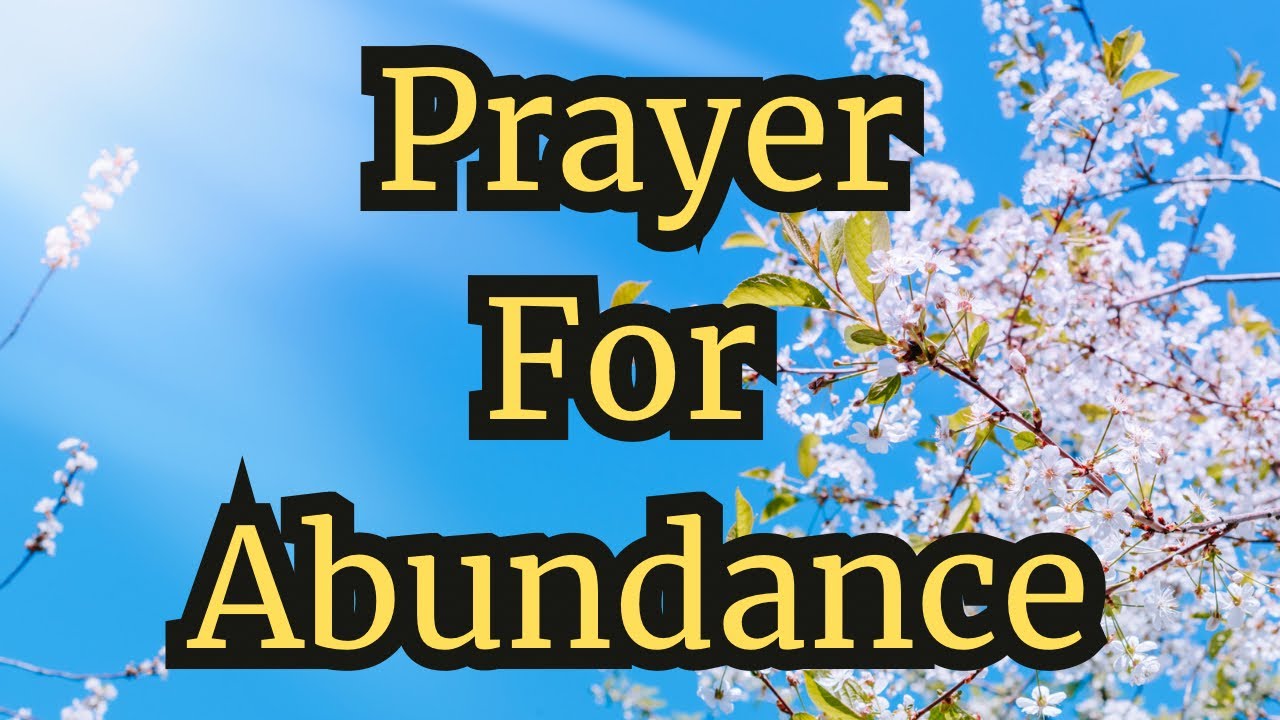 Prayer For Abundance | 1 Minute Prayer For Abundance | Abundance Prayer - YouTube