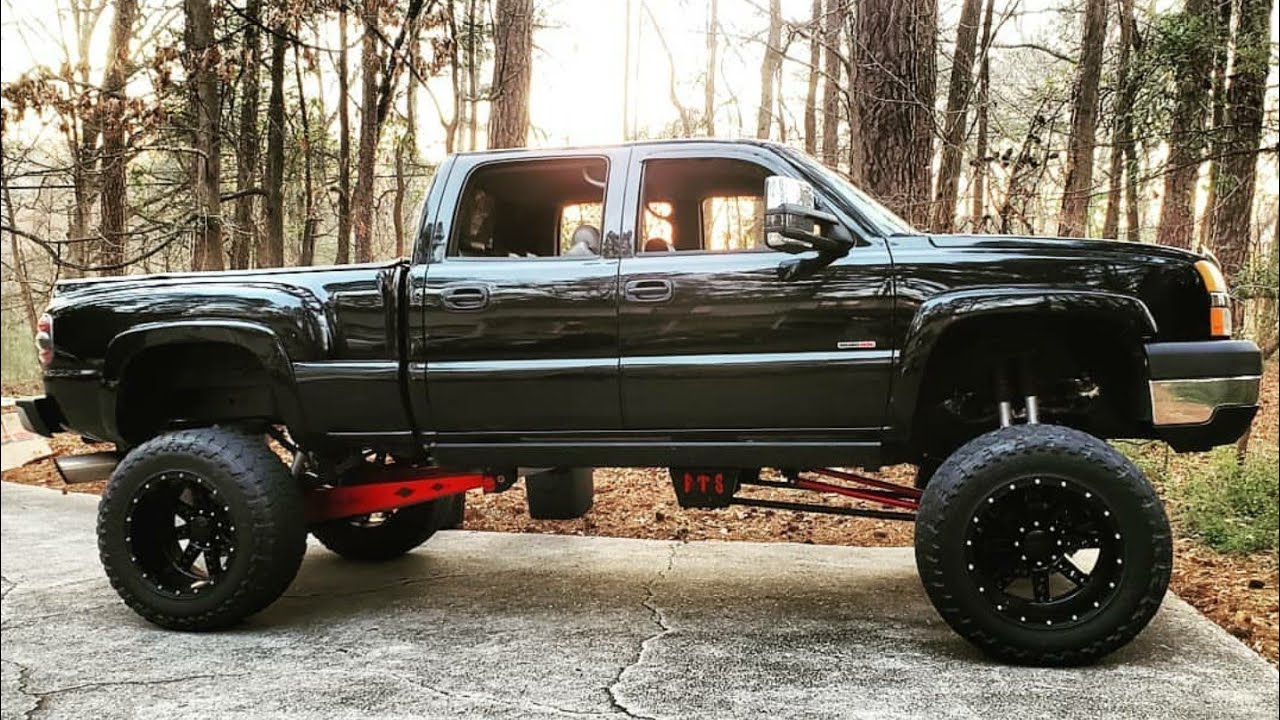 Duramax Turbo Diesel 12" FTS lift on 22×14 on 40s " STEPSIDE " - YouTube
