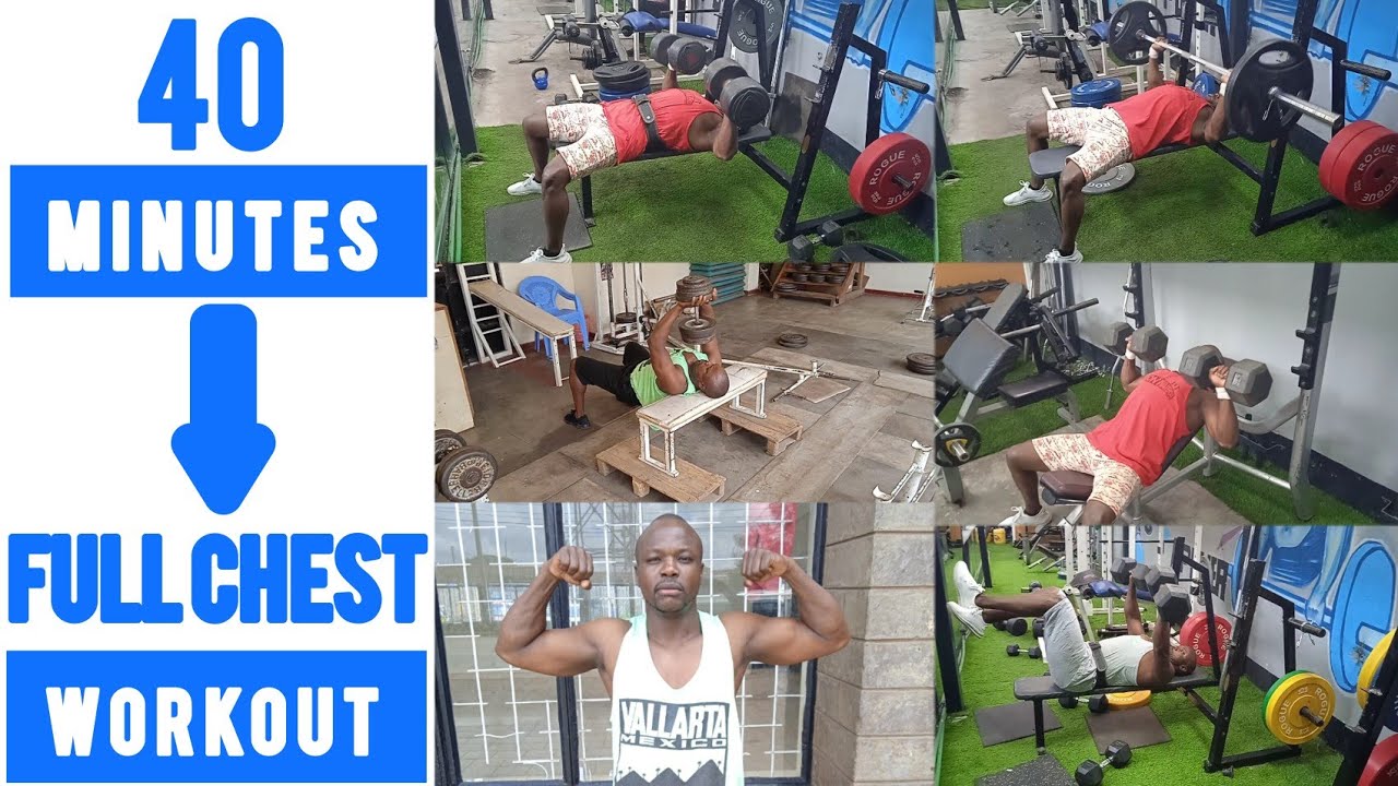 4O MINUTES FULL PERFECT CHEST WORKOUT (reps & sets included) - YouTube