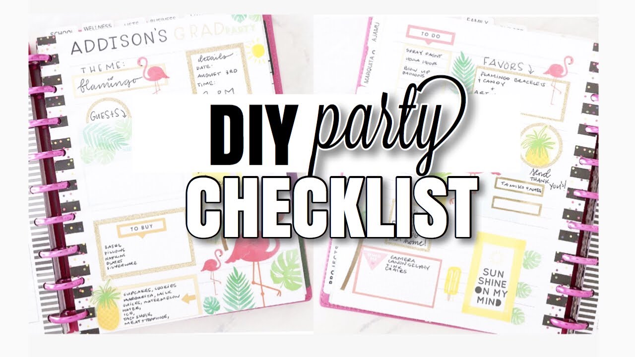 DIY Party Checklist | At Home With Quita - YouTube