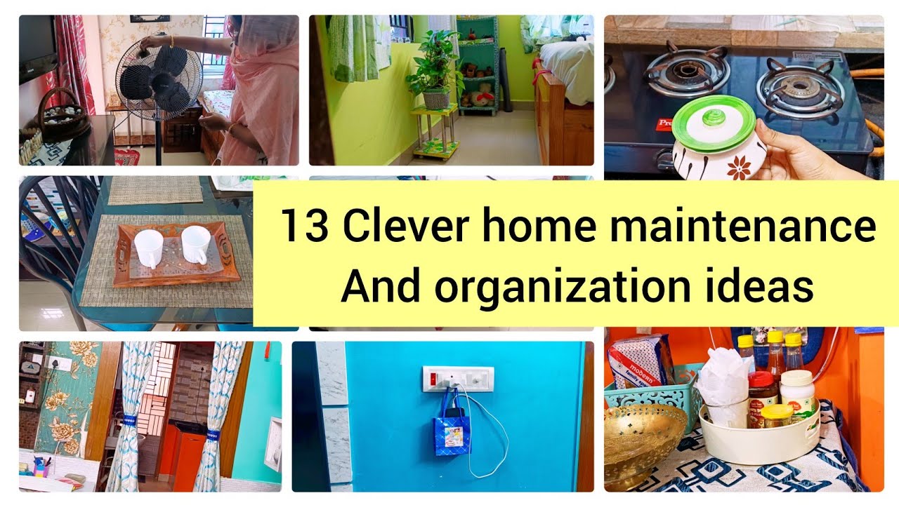 13 No Cost Kitchen & Home Maintenance and organization ideas | Zero ...