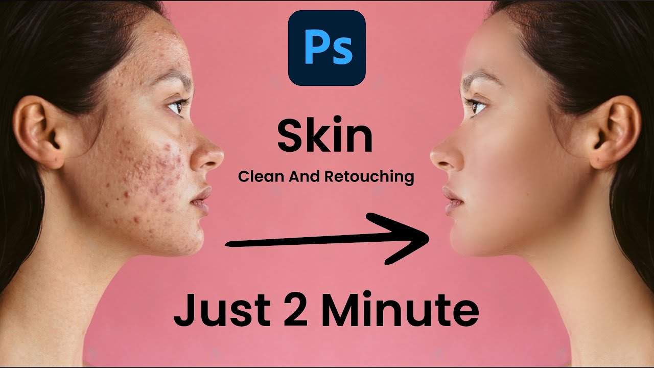 Photoshop tutorial of High end skin retouching for beginners 2023 - YouTube