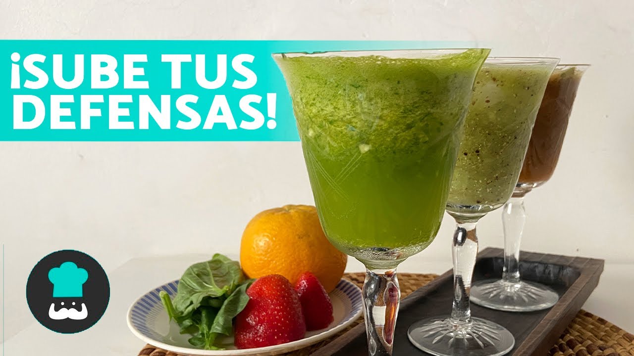 3 JUGOS VERDES para FORTALECER el SISTEMA INMUNE 🥝🥬 ¡Sube tus Defensas ...