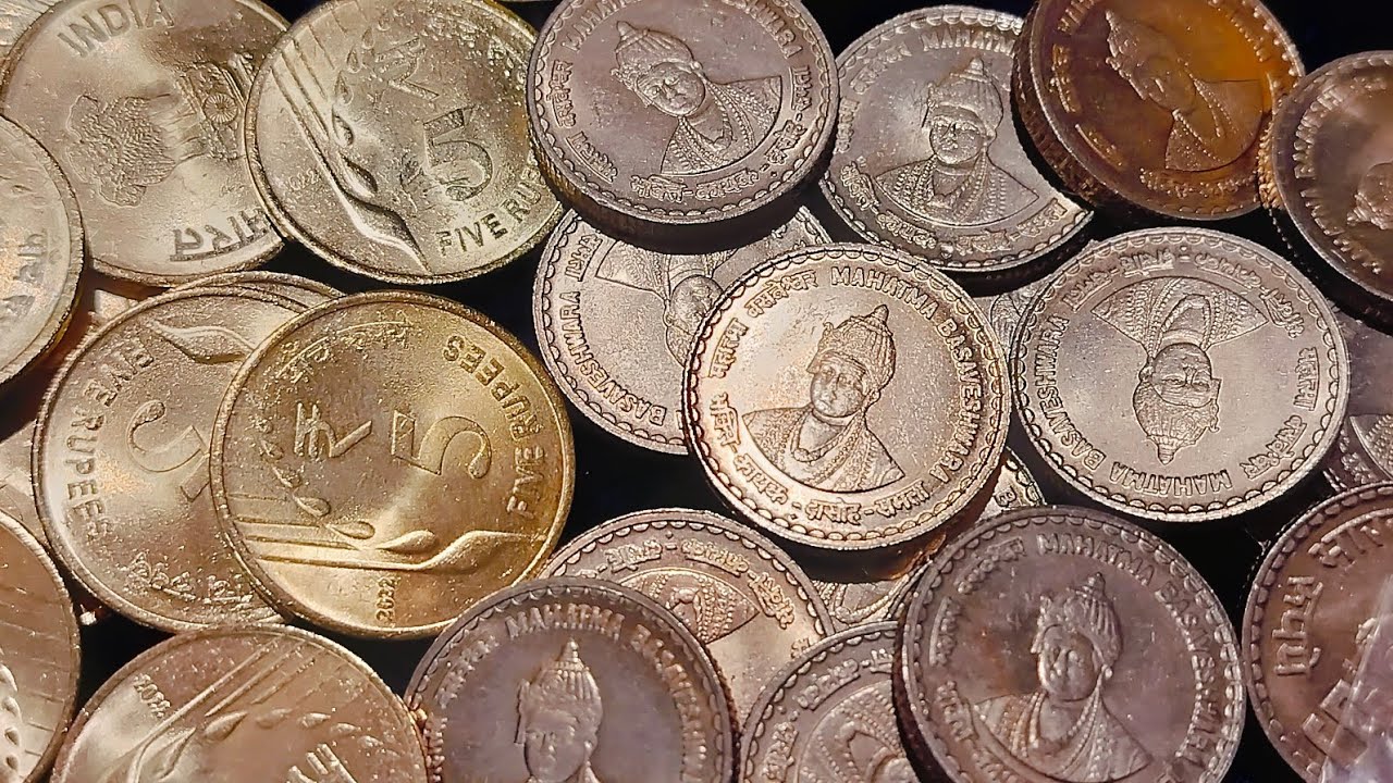 #5rupees raindrop coin value #2021 coin value#azadi ka Amrit mahotsav # ...