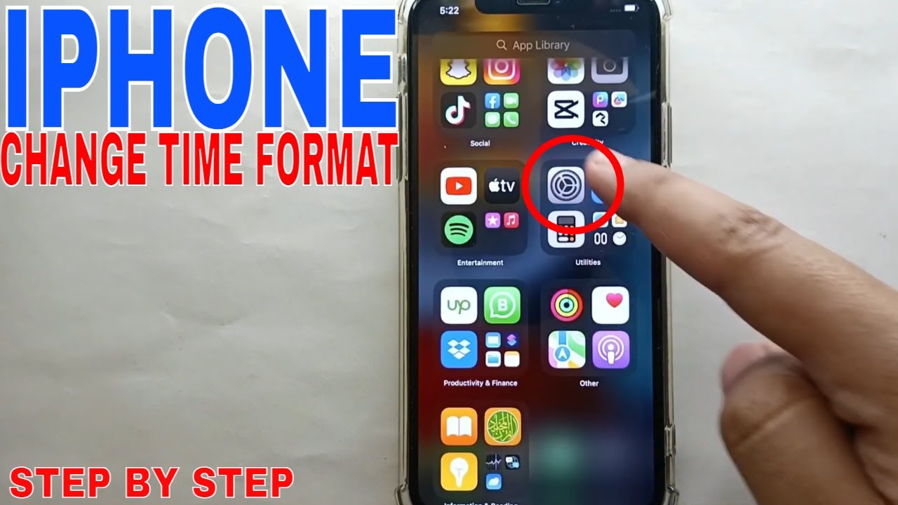 How To Change The Time Format In iPhone 🔴 - YouTube