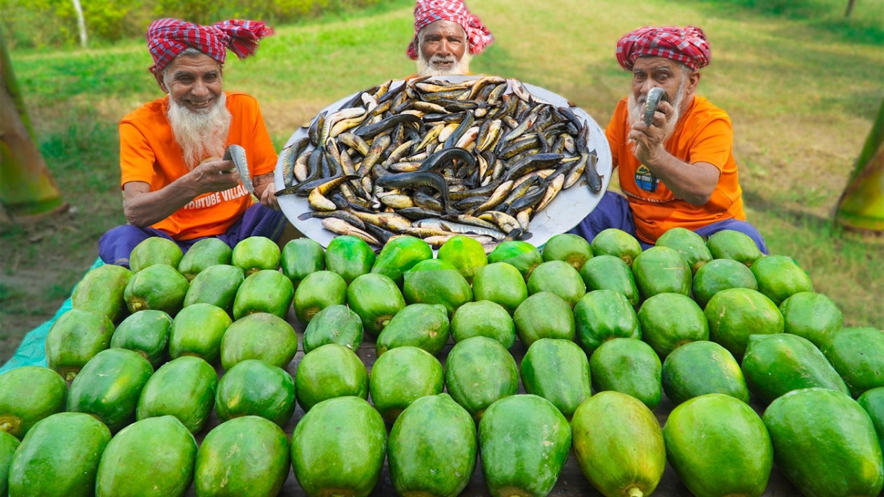 Papaya & Snakehead Fish Mashed Gravy - Taki Mach & Pepe Mixed Curry ...