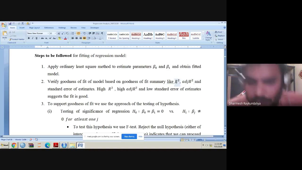 Simple Regression Multiple Regression Logistic Regression using R - YouTube