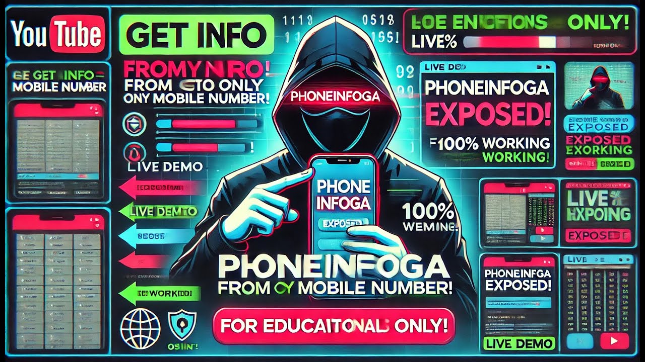 📱 🔍 PhoneInfoga EXPOSED! | Get Info from Only Mobile Number 📲 [Live ...
