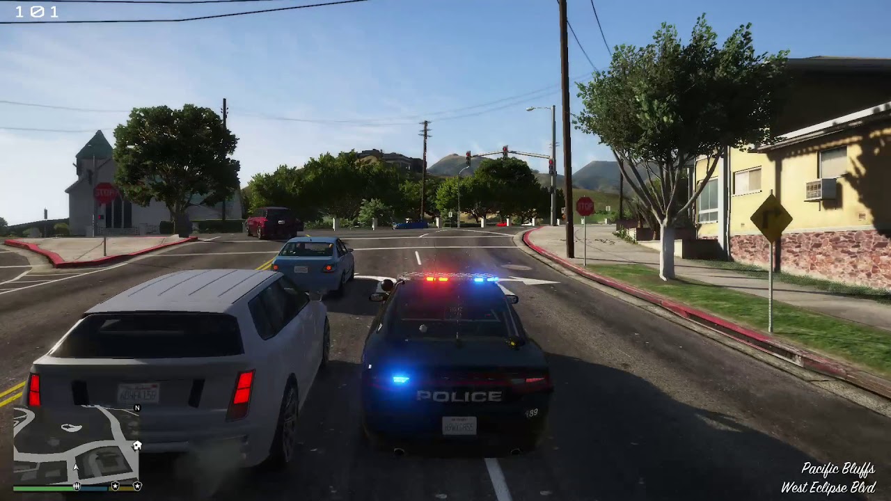GTA 5 LSPDFR: NVR & Clear the way plugin test - YouTube