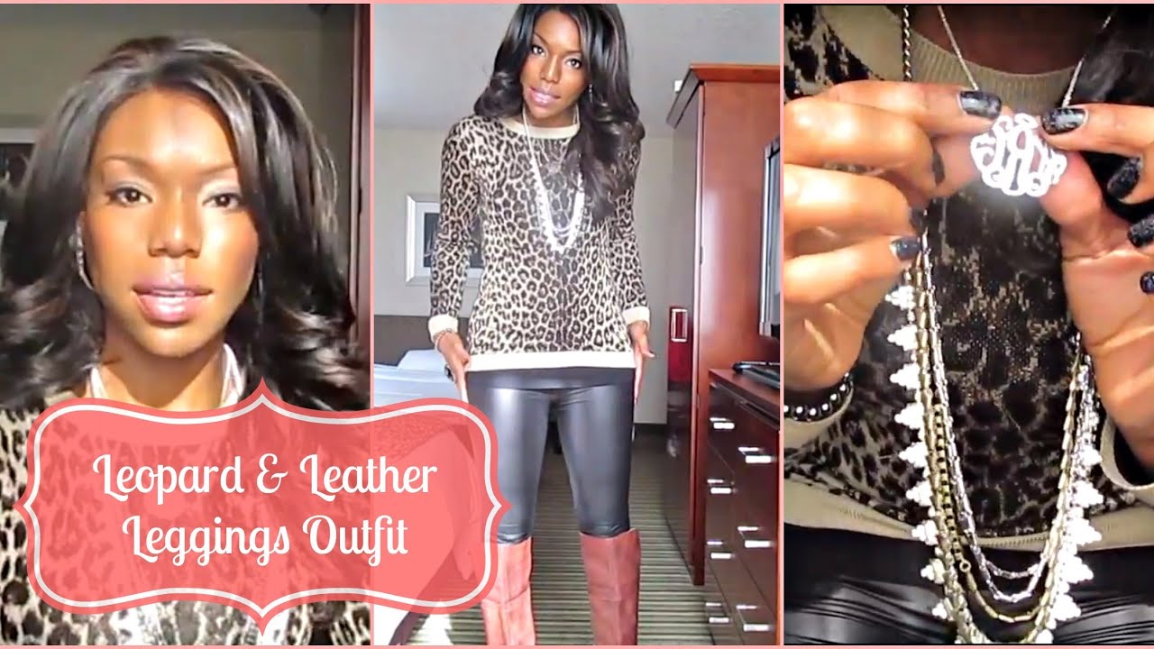 Leather Leggings OOTD October 24, 2013 - YouTube