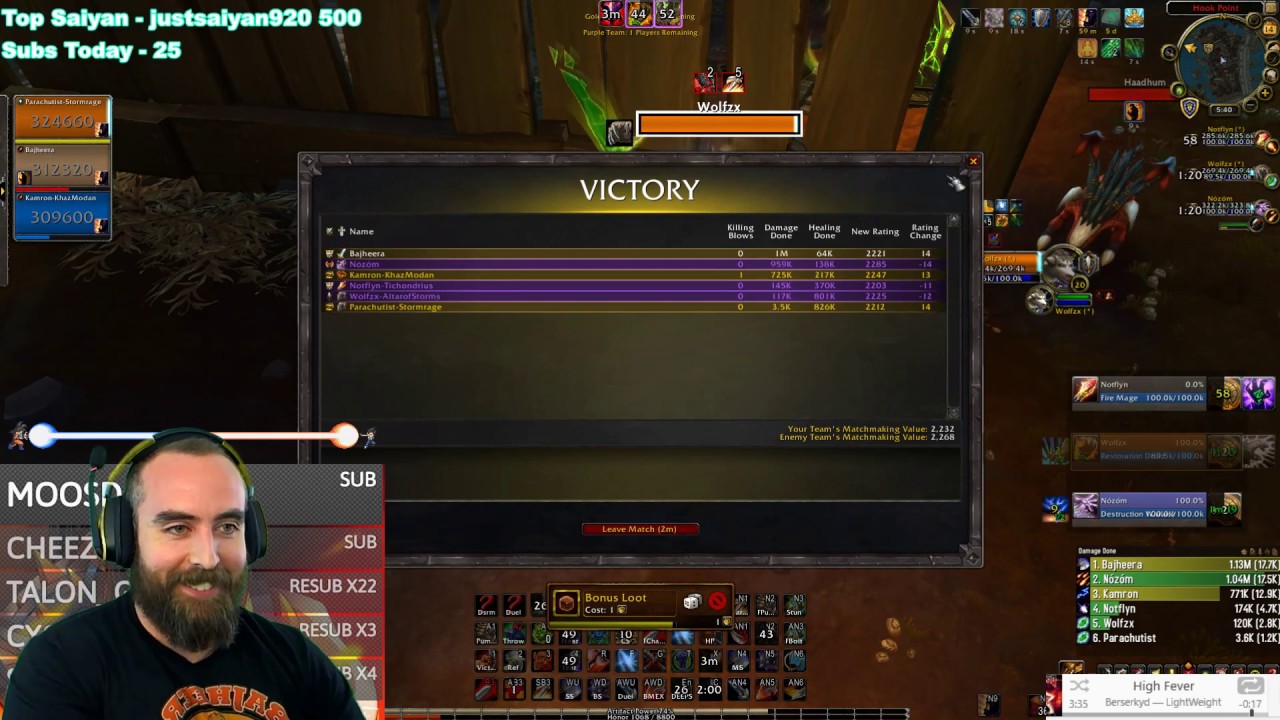 Bajheera - 2200+ THUNDER CLEAVE: Arms Warrior 3v3 Arena - WoW BFA 8.2 ...
