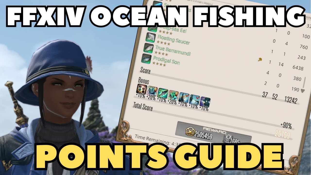 FFXIV Ocean Fishing Guide - Tips for Maximizing Points - YouTube