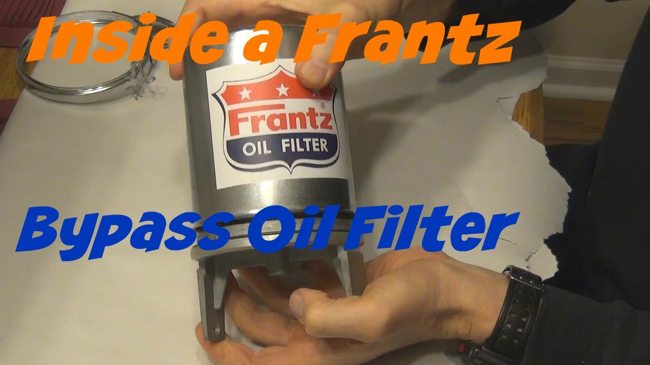 Inside a Frantz NOS Bypass oil filter - YouTube
