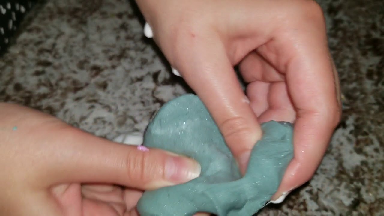 Clay mixing so satisfying/sunshineslimezzz🧡🧡 - YouTube