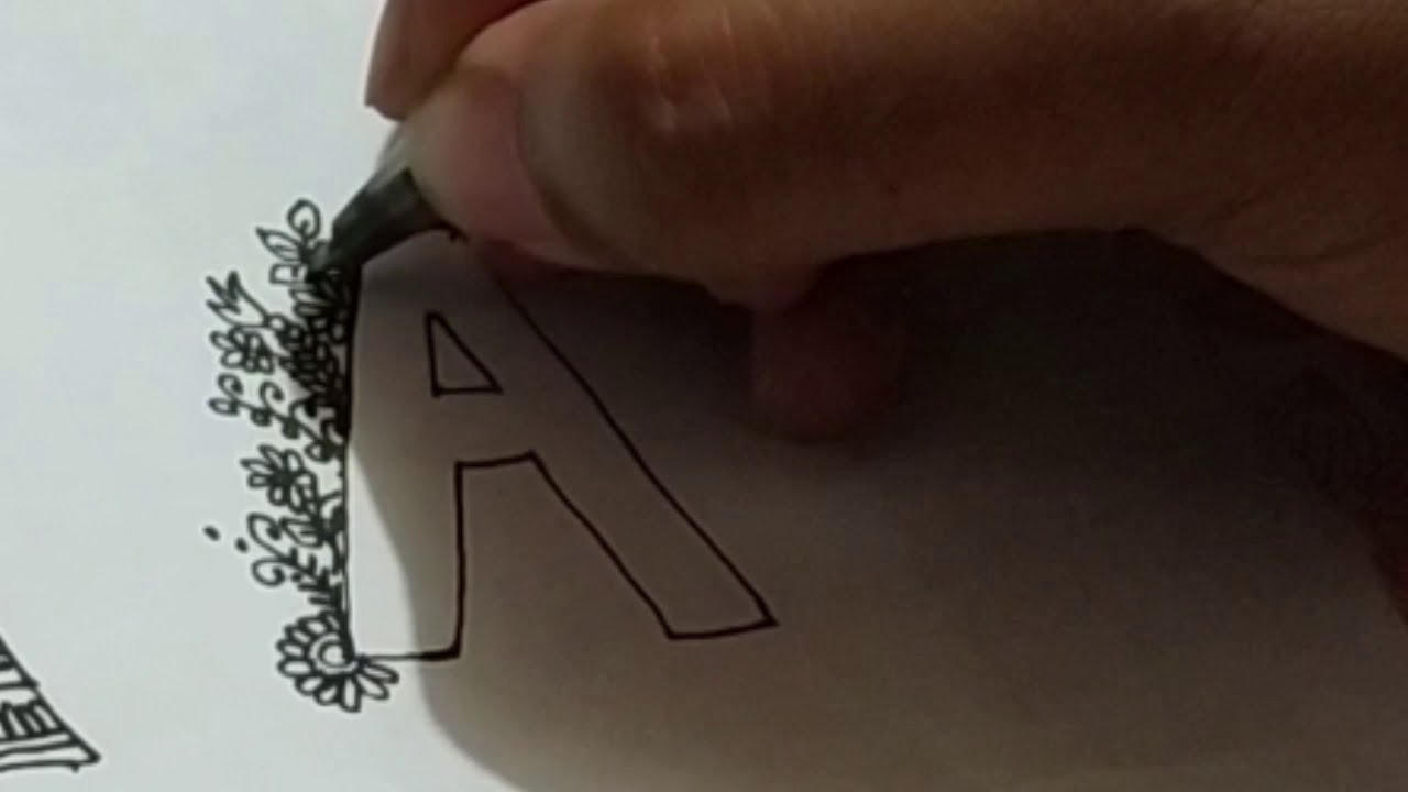 Fancy Letter || DIY || How to Design Letters || Letter Decoration - YouTube