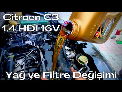 Citroen C3 1.4HDI 16V - Yağ ve Filtre Değişimi