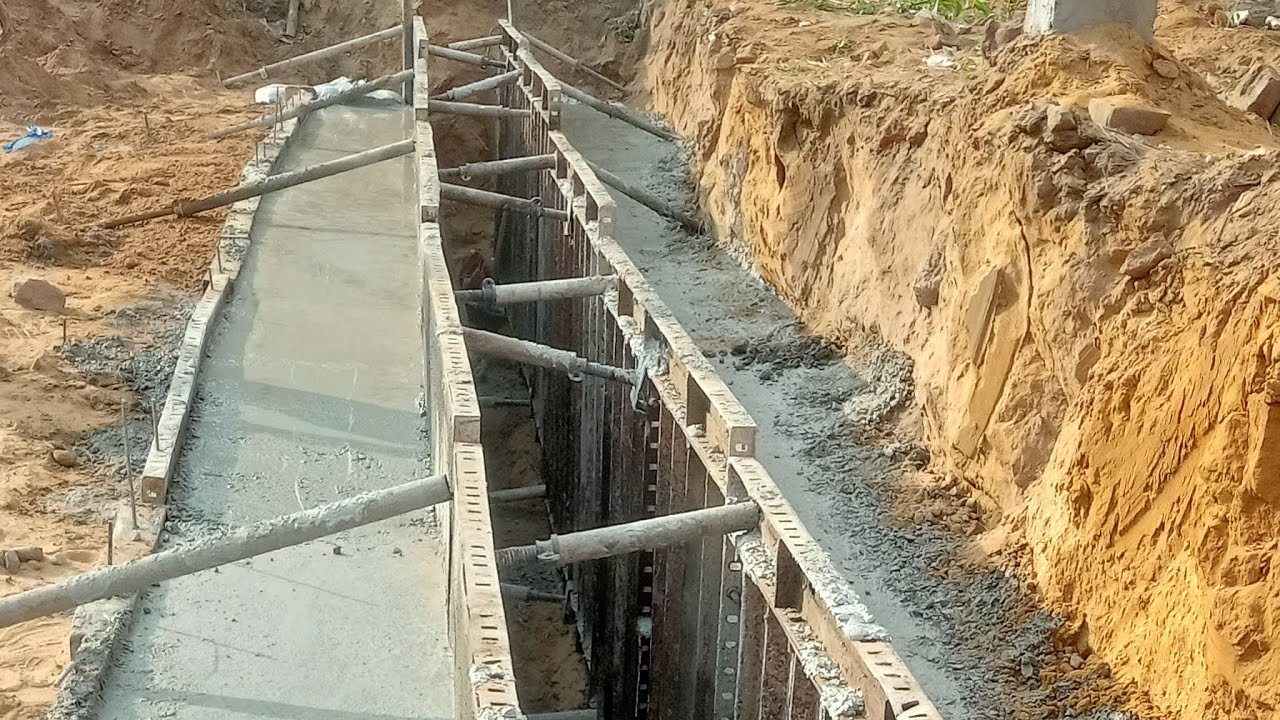 dia form Wall at site engineer Jaipur guide wall casting work rig ...