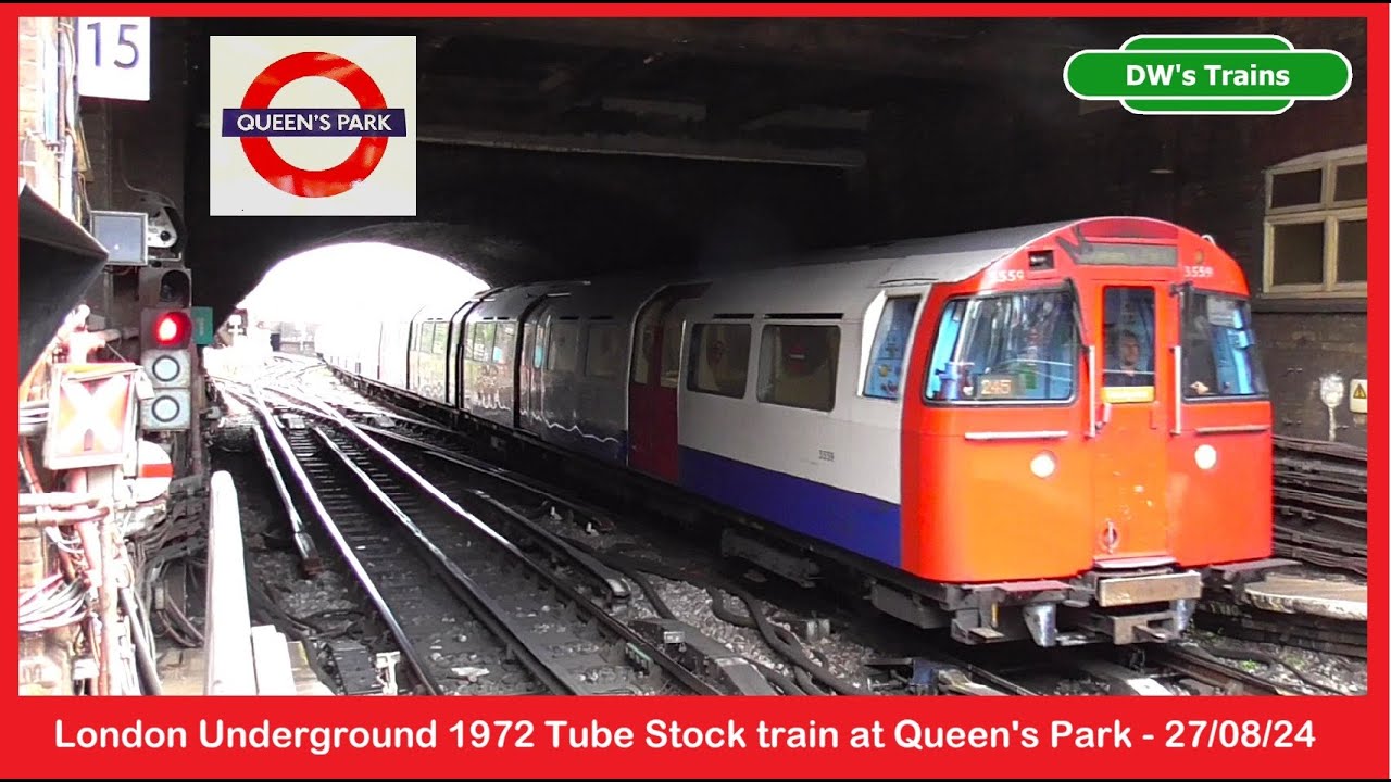 Consecutive Northbound London Underground 1972 Tube Stock trains at ...