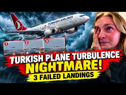 Turkish Airlines Flight Turbulence Nightmare | 3 Failed Landings in Tunis