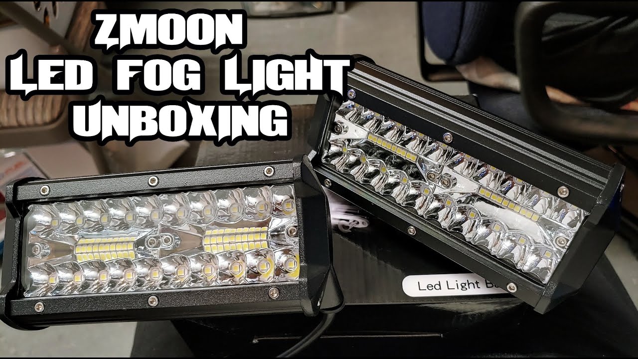 Zmoon LED Fog Light Unboxing - YouTube