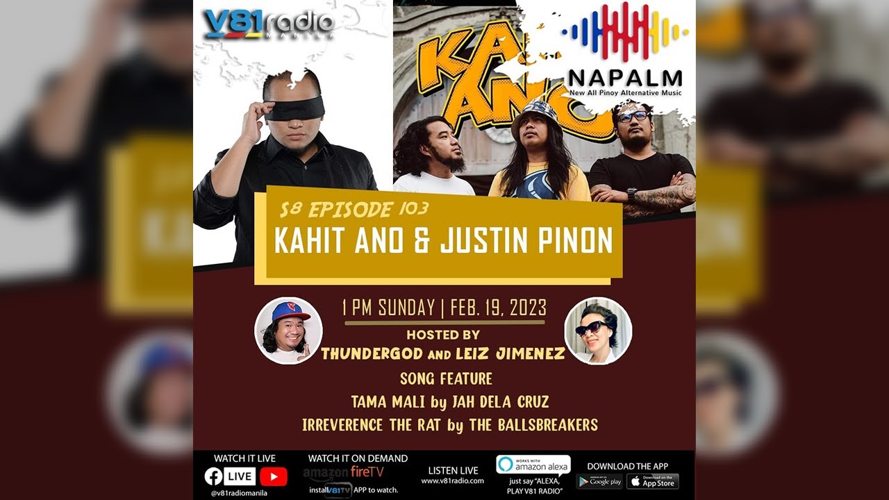 New All Pinoy Alternative Music | S8 Episode 103 - Kahit Ano & Justin ...