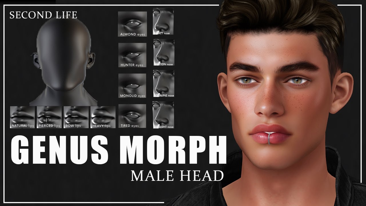 GENUS MORPH MALE HEAD - SECOND LIFE - YouTube