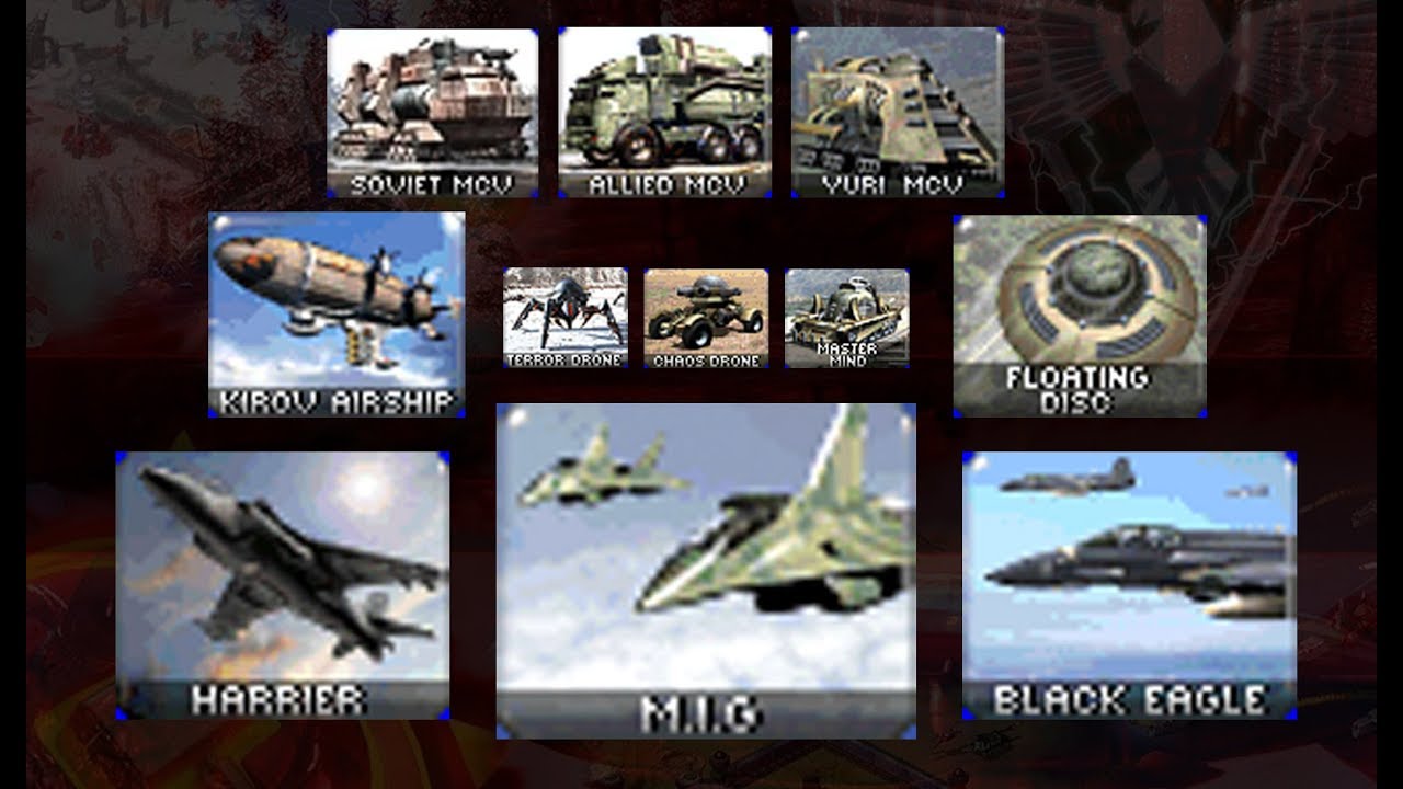 Misc & Air Unit Statistics, Pros & Cons - Red Alert 2 [YR] - YouTube