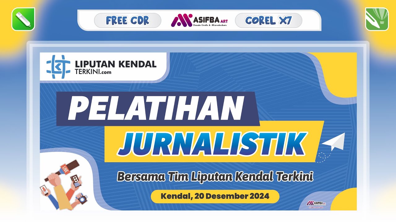 Desain Spanduk Banner MMT Pelatihan Jurnalistik oleh Tim Liputan Kendal ...