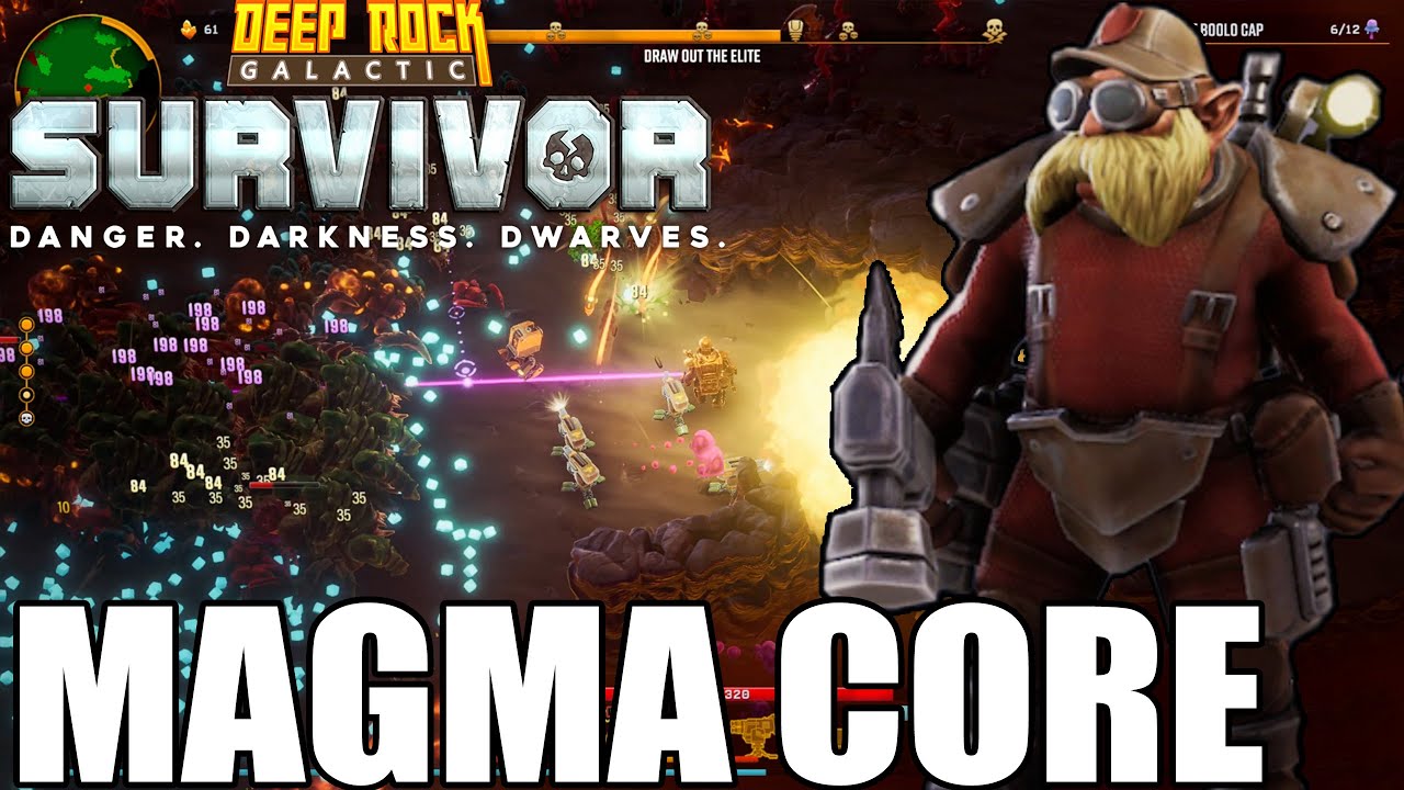 Deep Rock Galactic Survivor MAGMA CORE With Engineer Is EASY - YouTube