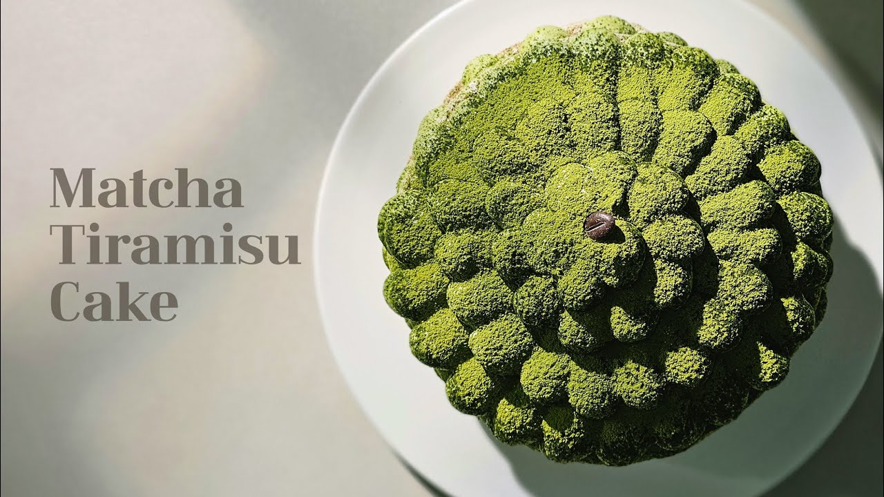 Best Matcha Tiramisu Recipe 🍵 아주 녹진한 말차 티라미수 케이크 만들기 - YouTube