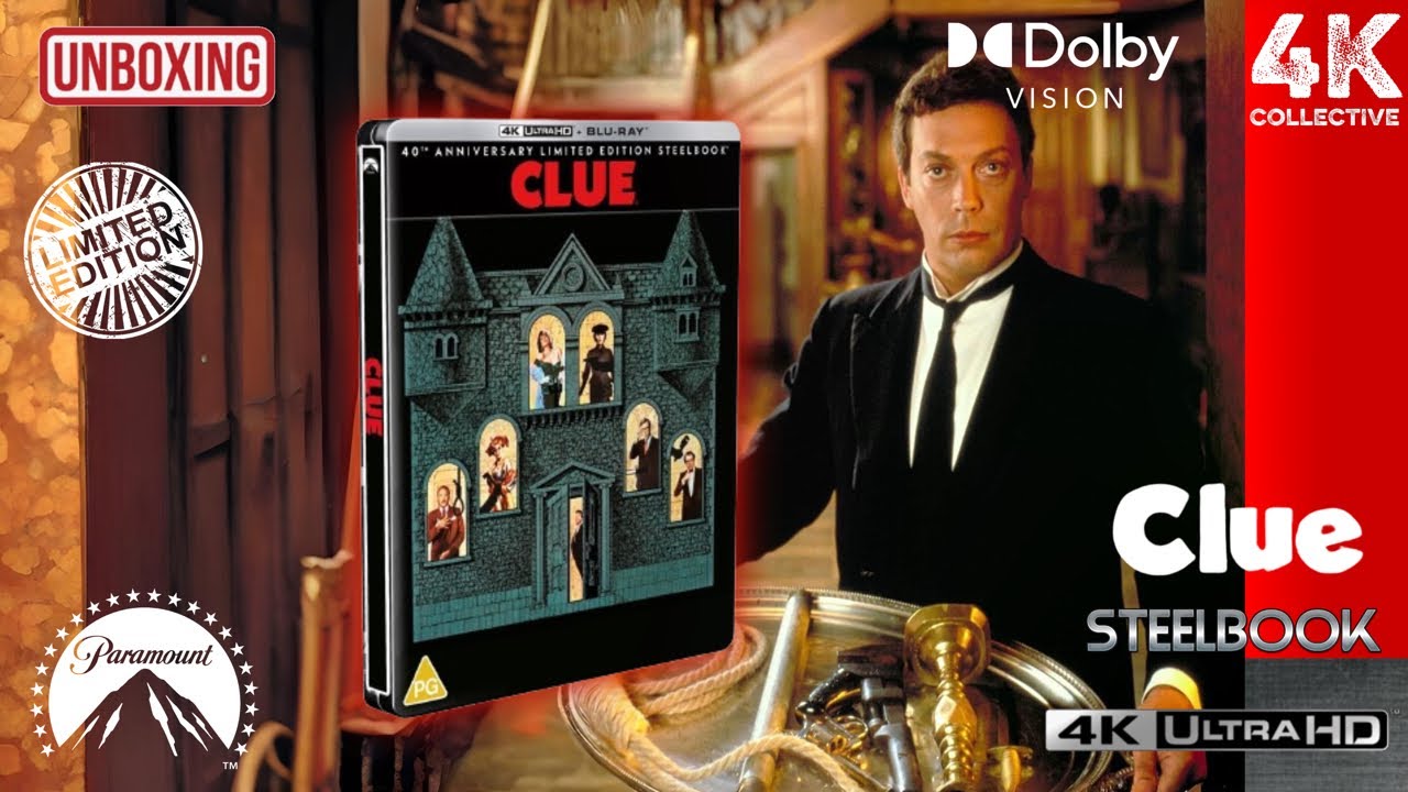Clue 40th Anniversary 4K UltraHD Blu-Ray Limited Edition Steelbook ...