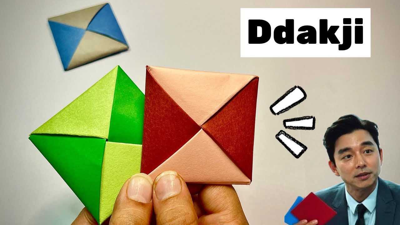 Paper Ddakji Tutorial | Squid Game Paper Flip Game | How to make Ddakji ...