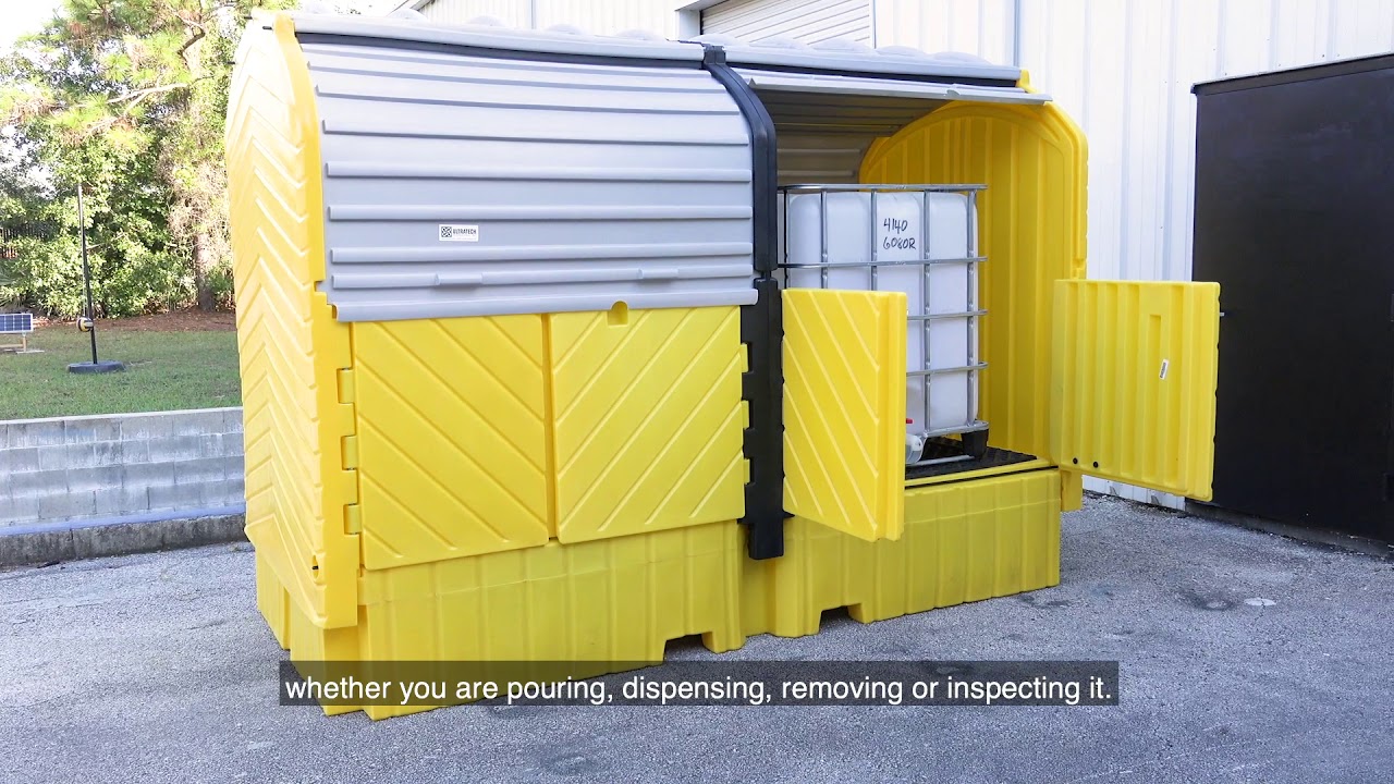 Outdoor Spill Containment for IBCs - YouTube