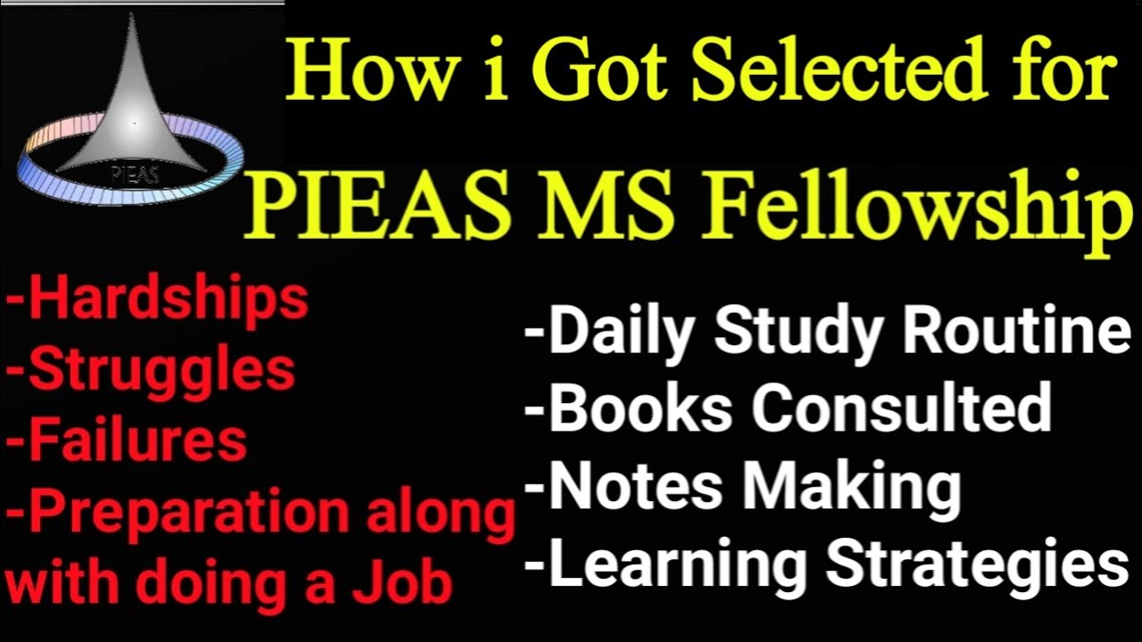 How to prepare for PIEAS MS Fellowship | My Preparation Plan| Books ...