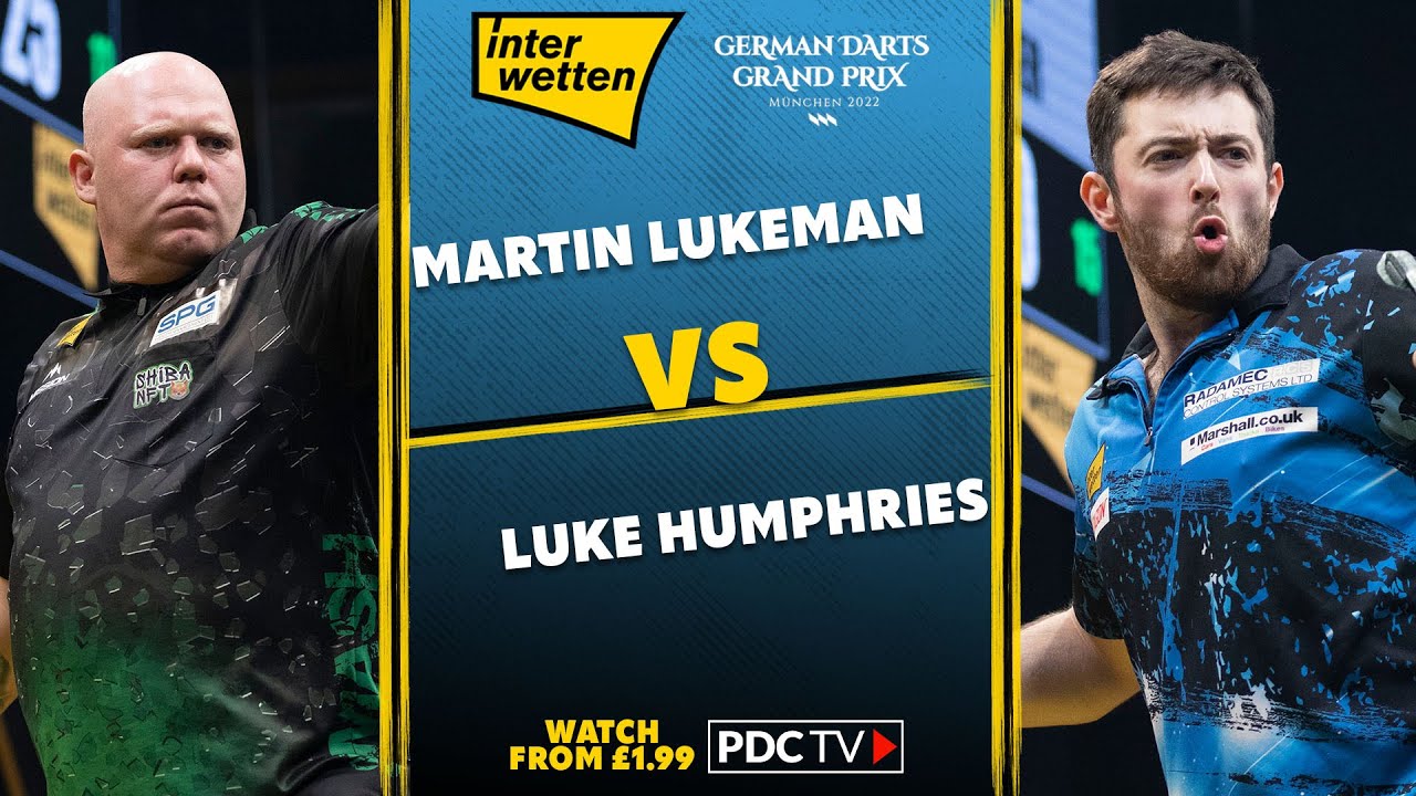 PDC German Darts Grand Prix 2022 Final Martin Lukeman v Luke Humphries ...