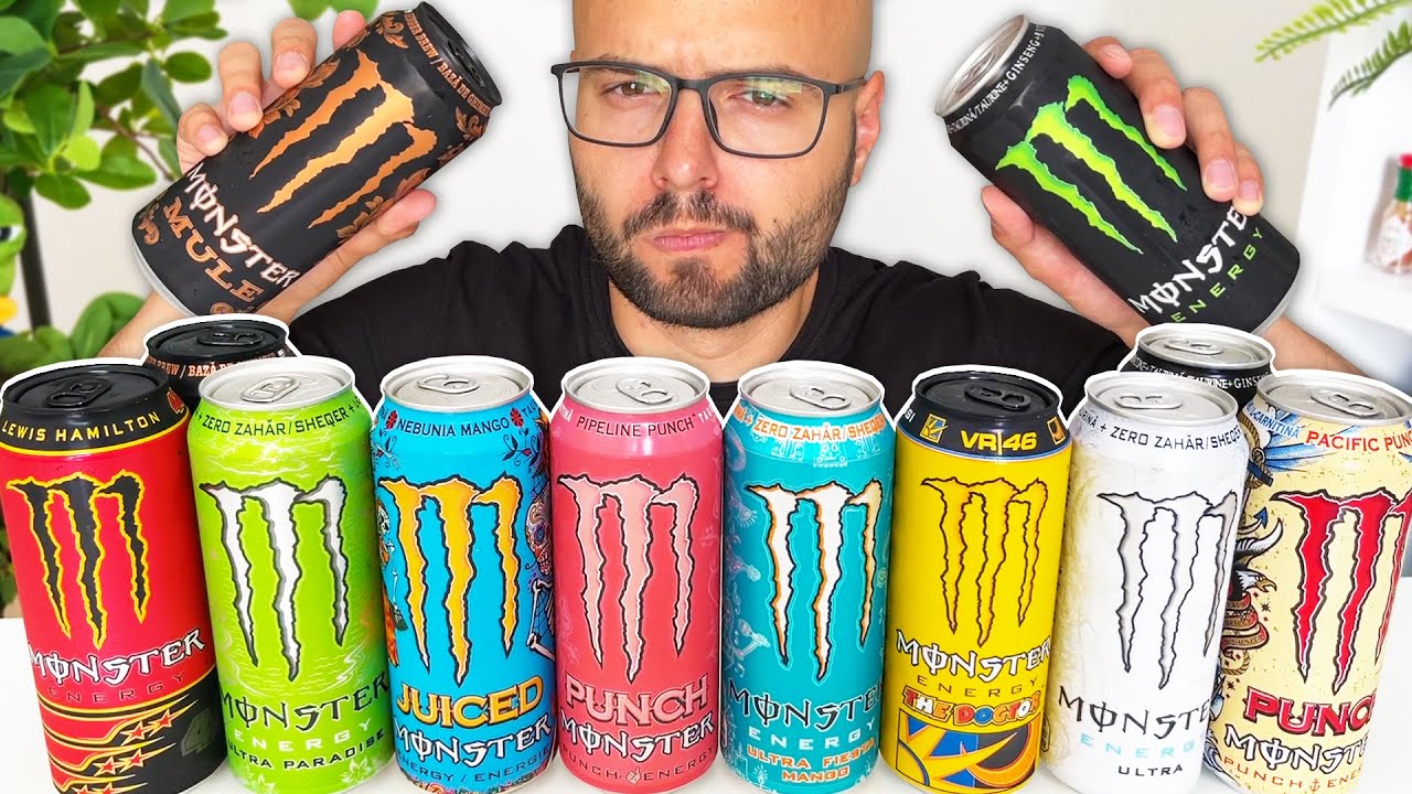 Ce se intampla daca bei TOATE AROMELE de ENERGIZANT MONSTER? 🤔 - YouTube