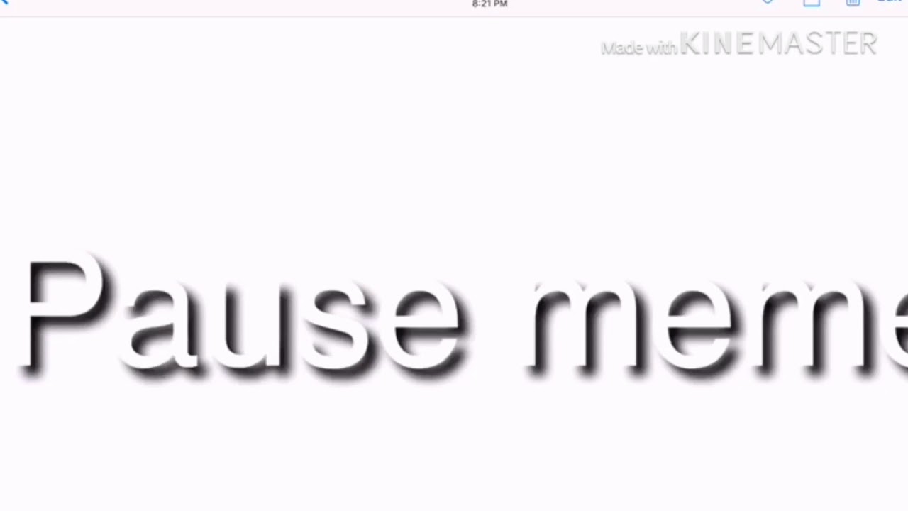New video! Pause meme + cover of pause song - YouTube