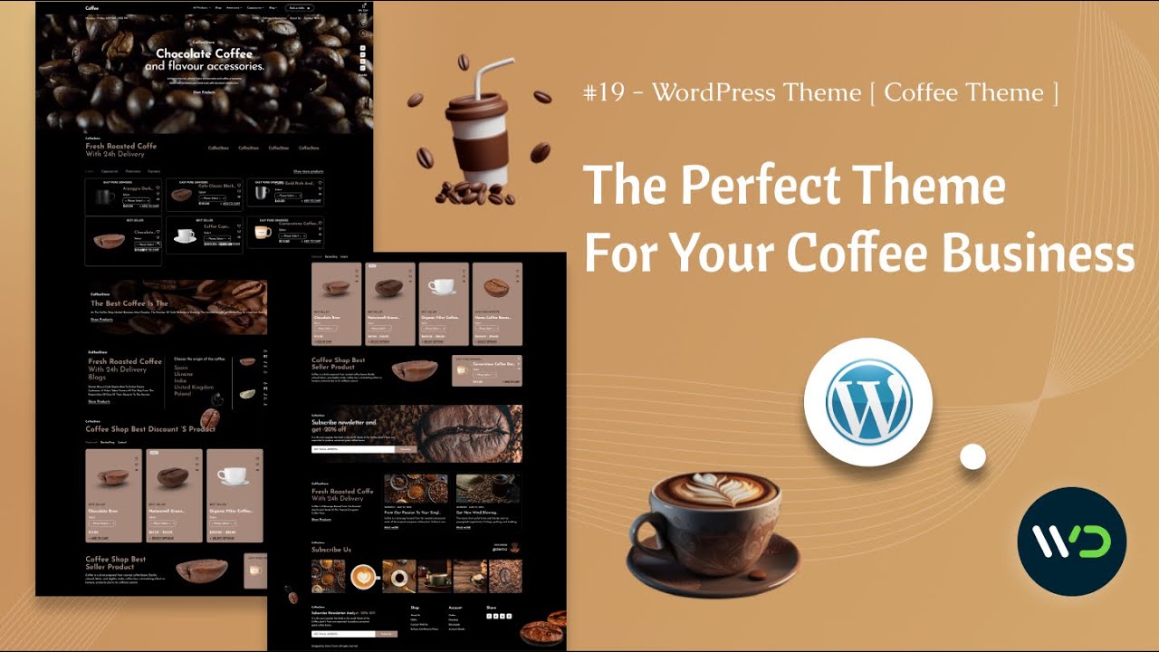 Savoring Success: An In-Depth Expedition into WordPress's Coffee Theme - YouTube