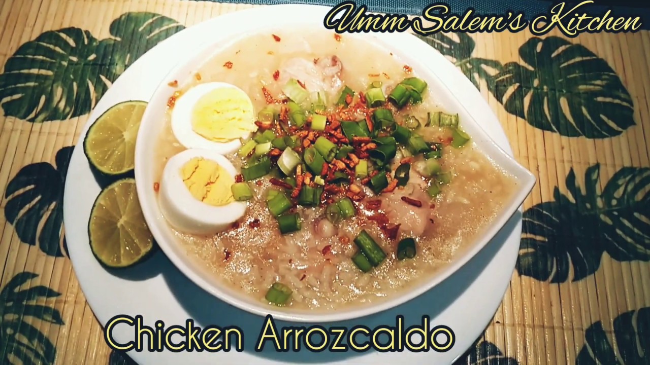 Chicken Arrozcaldo (Chicken and Rice Soup) - YouTube