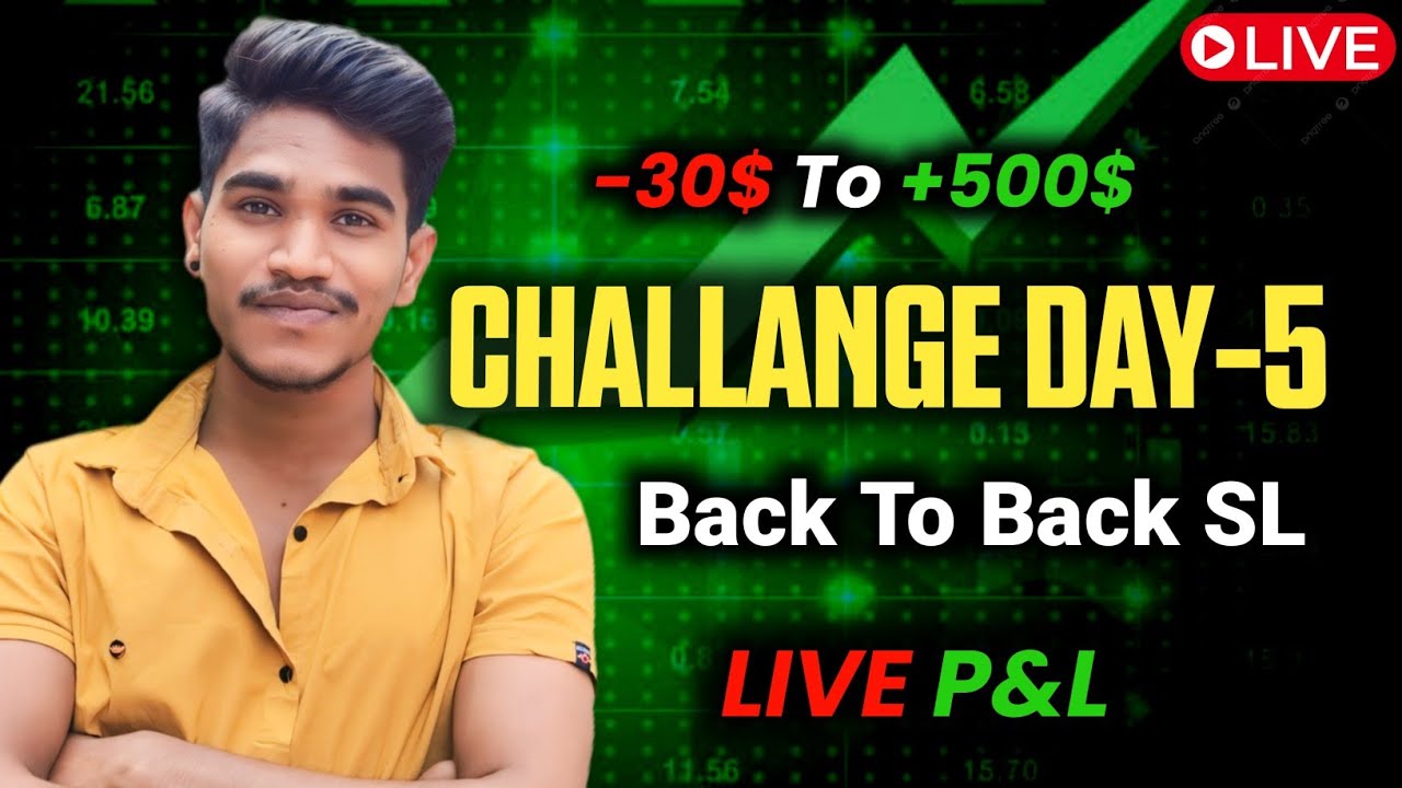 30$ To 500$ Challange In Forex Trading | Live P&L | Day-5 | 0.2 Setup ...