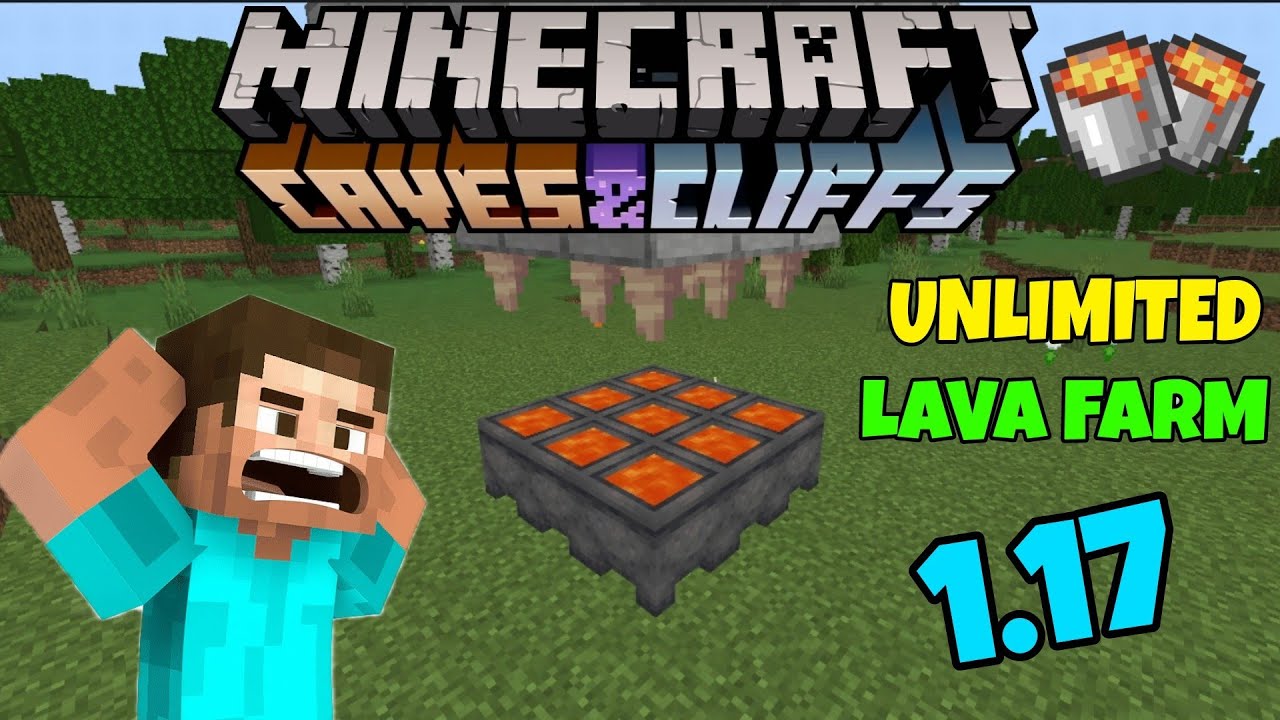 HOW TO MAKE UNLIMITED LAVA FARM IN MINECRAFT 1.17 | Weekend PlayZ ...