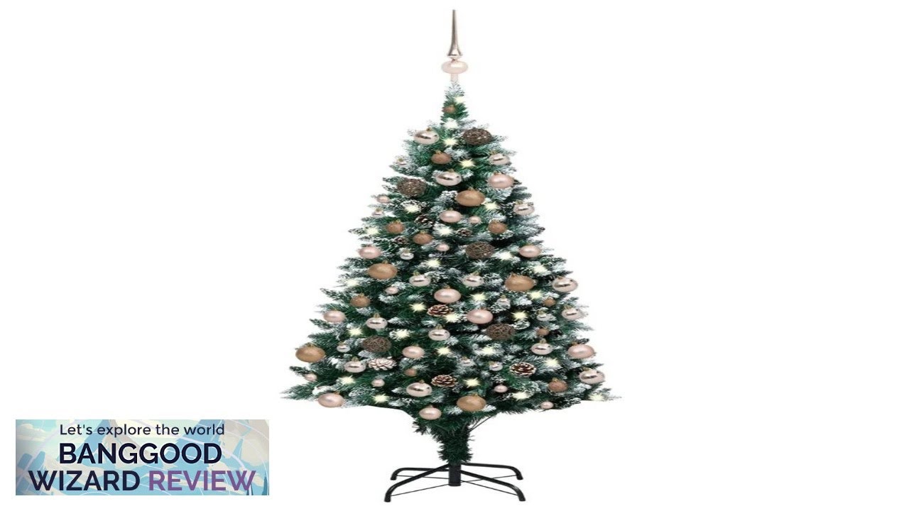 Artificial Christmas TreeXmas Pine Tree with 150 LEDs Easy Assembly ...