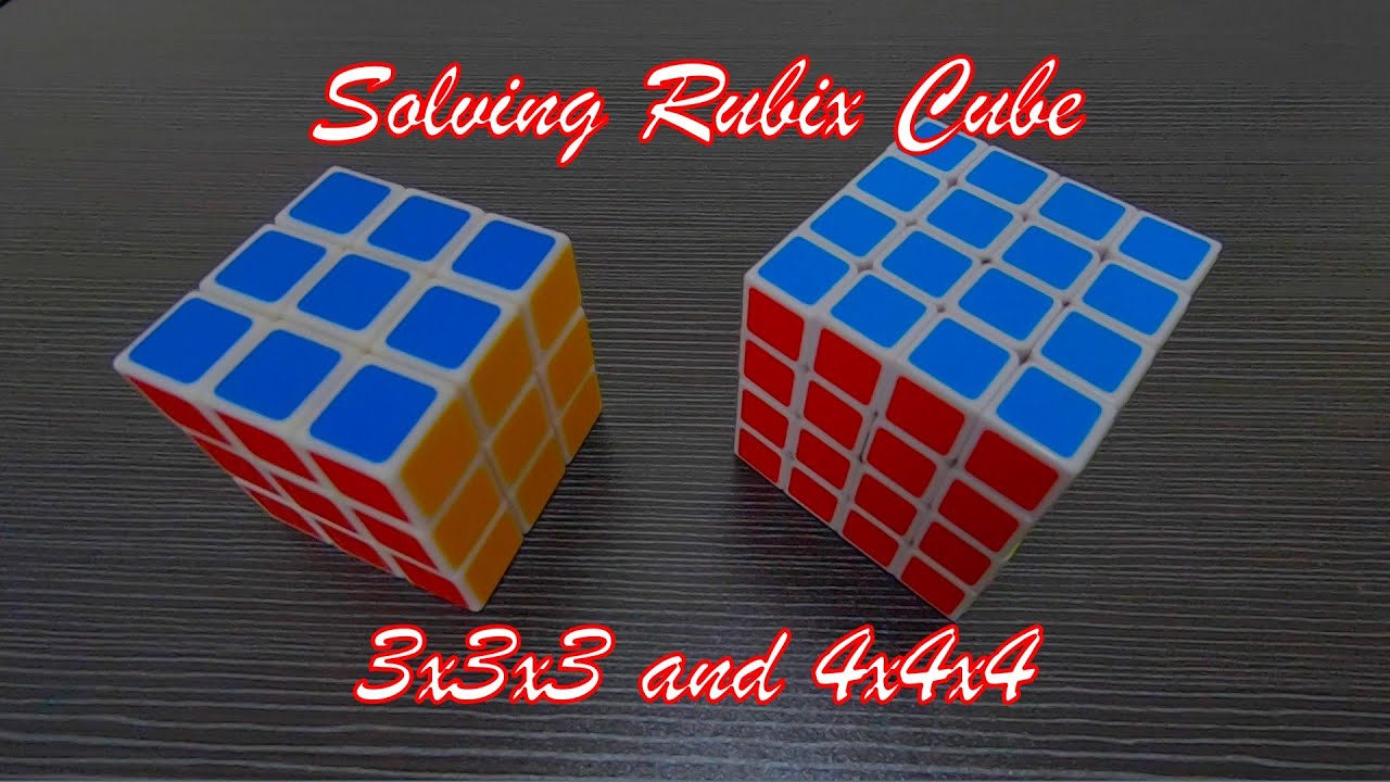 Trying to Solve Rubix Cube || 3x3x3 and 4x4x4 || Basic / Easy Pattern ...