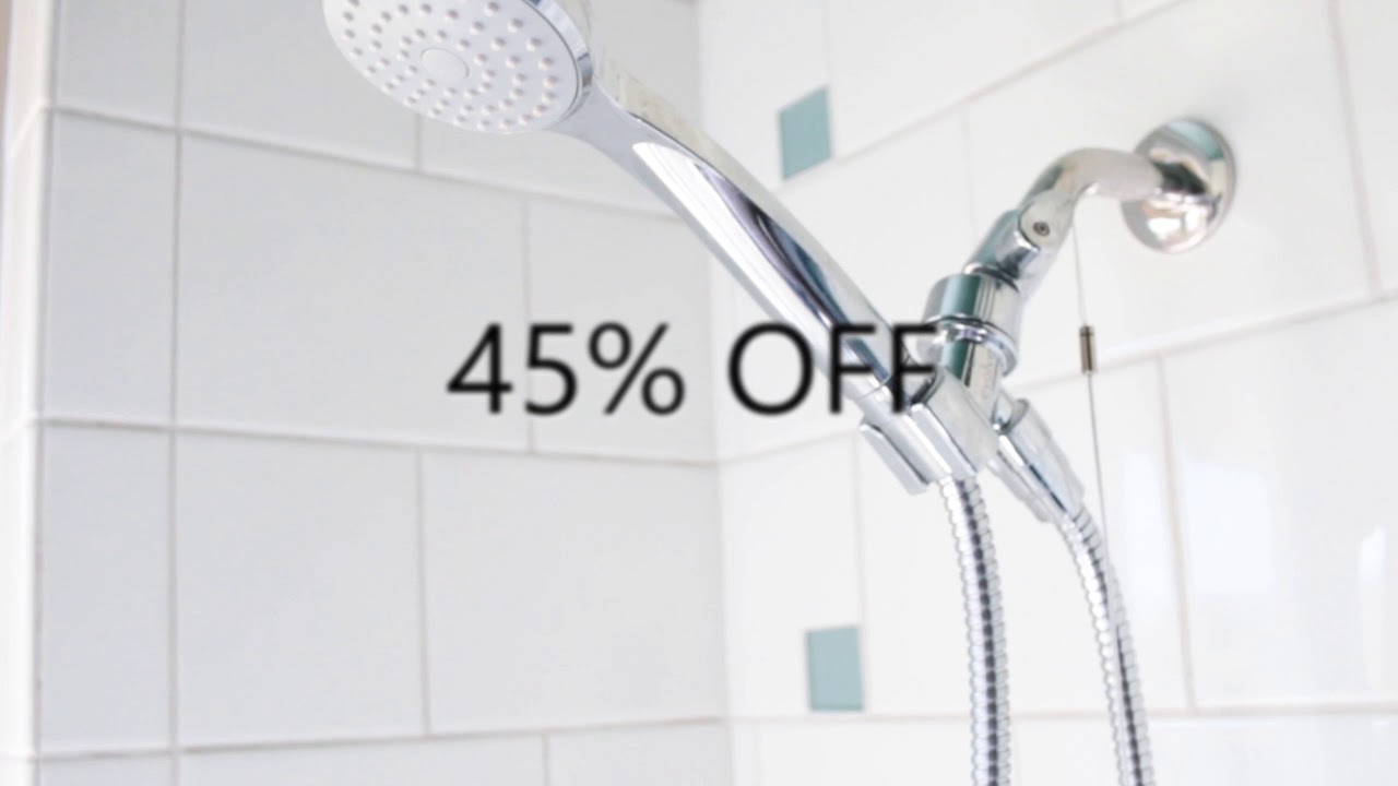 Water-saving ShowerStart showerhead - YouTube