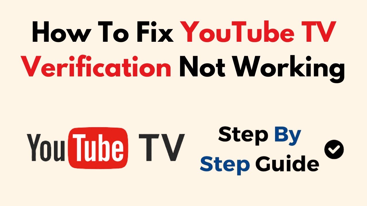 How To Fix YouTube TV Verification Not Working - YouTube