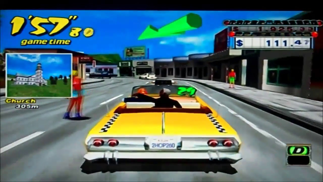 Crazy Taxi Playstation 2 Gameplay - YouTube