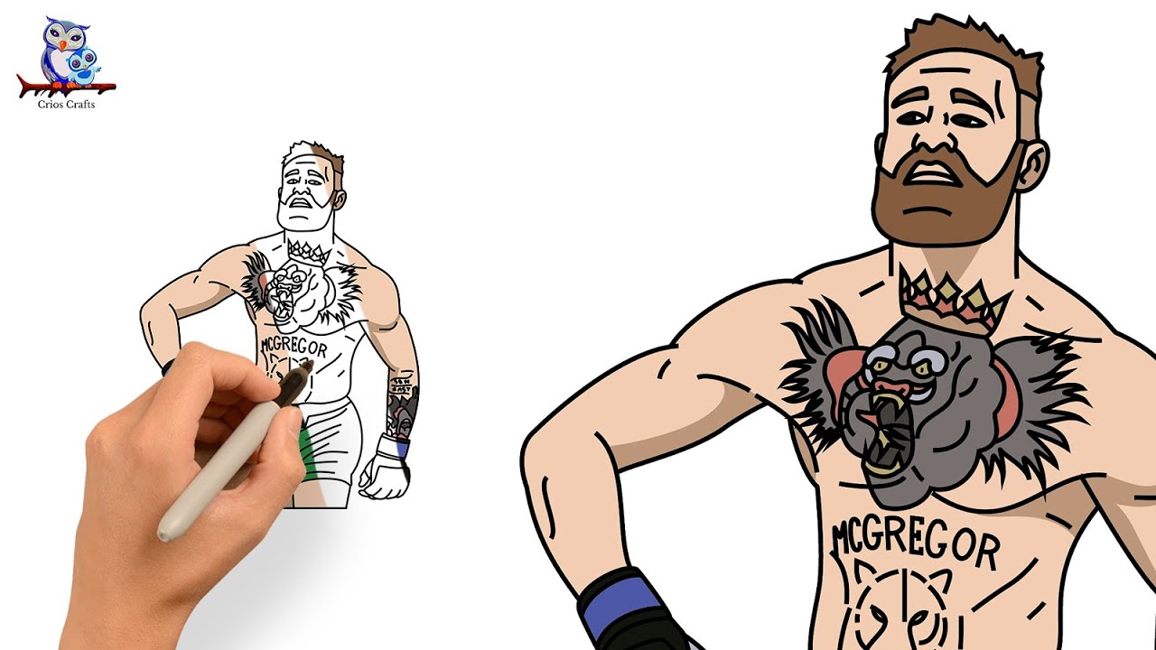 How to Draw Conor Mcgregor - UFC Champion - YouTube