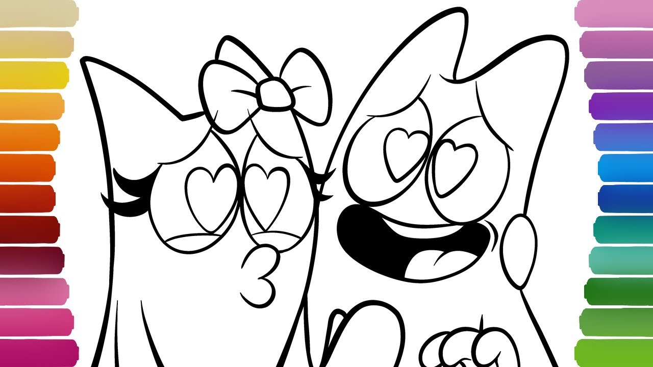 FLUMBO FALLS in LOVE Coloring Pages / How to Color GARTEN of BANBAN 7 ...