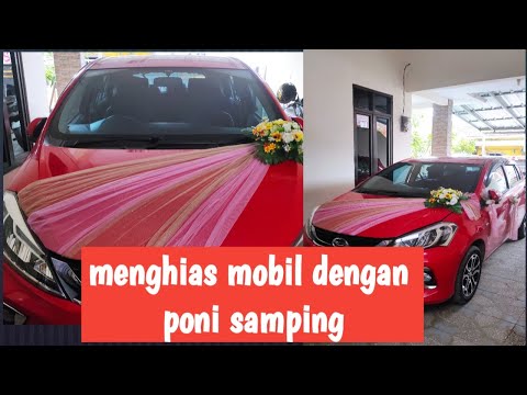 Mendekor mobil pengantin mudah, easy diy wedding car decoration