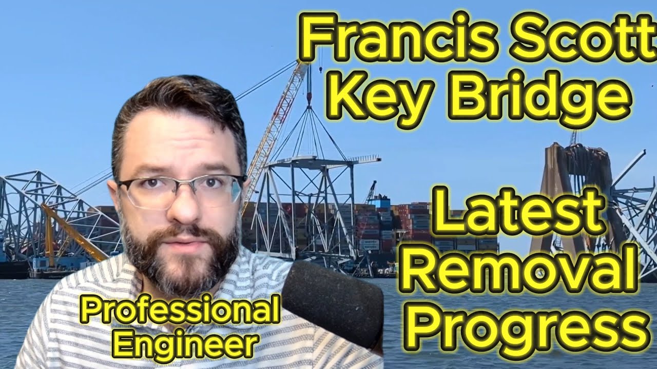Bridge Engineer explains the Work Zone at the Francis Scott Key Bridge ...
